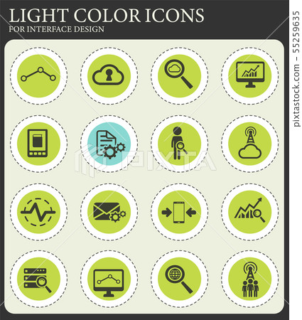 Data analytic simply icons - Stock Illustration [55259635] - PIXTA