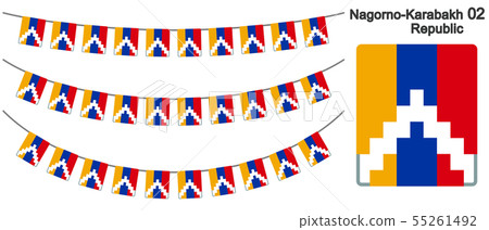 Garland flag of Alzav Republic vector data... - Stock Illustration ...