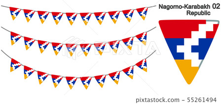 Garland flag of Alzav Republic vector data... - Stock Illustration ...