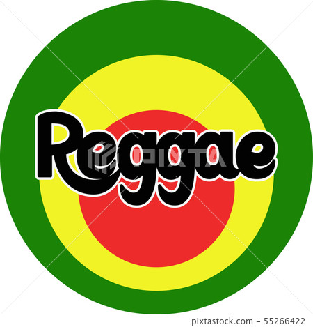 Reggae label. Vector lettering poster. Rastafarian - Stock Illustration ...