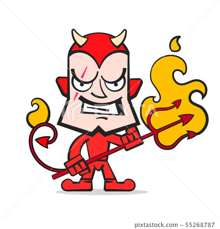 Evil Imp Colored Icon. Element For Mobile Concept - Stock Illustration ...