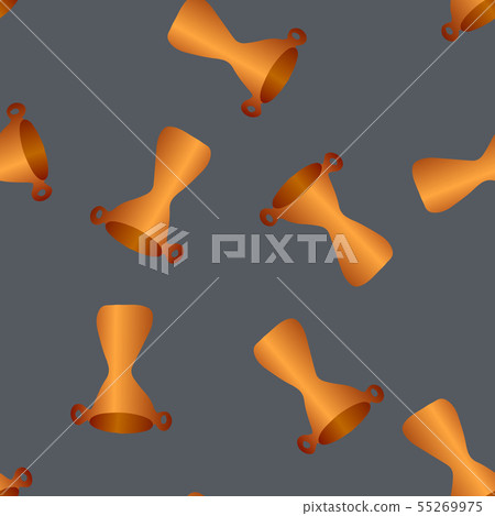 Seamless pattern with winner trophy gold cup. - Stock Illustration ...