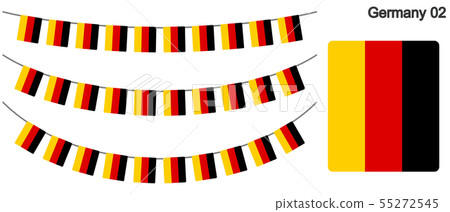 Garland of Germany flag vector data (bunting... - Stock Illustration ...