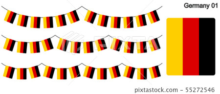 Garland of Germany flag vector data (bunting... - Stock Illustration ...