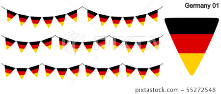 Garland of Germany flag vector data (bunting... - Stock Illustration ...