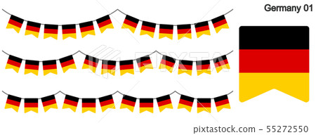 Garland of Germany flag vector data (bunting... - Stock Illustration ...