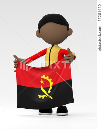 Angora athletes raising a national flag - Stock Illustration [55281420 ...