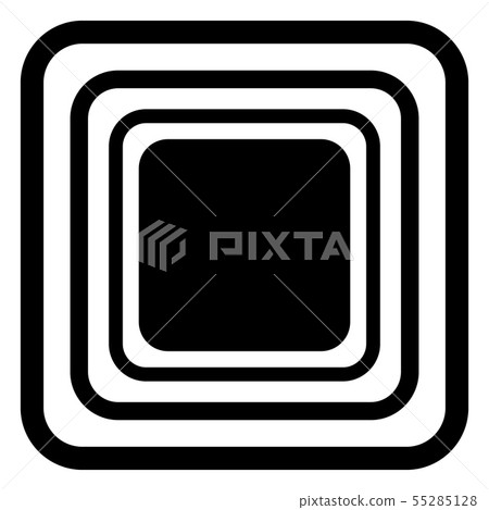 vector seamless blue rounded rectangle pattern - Stock Illustration ...