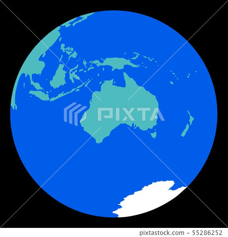 A simple, schematic image of the globe. - Stock Illustration [55286252 ...