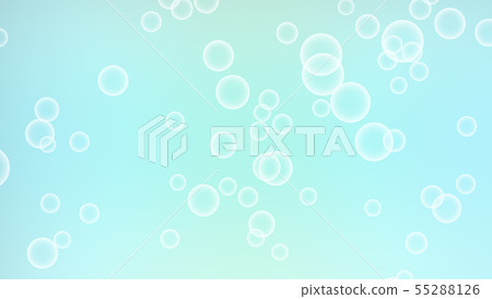 CG bubble many bubbles light blue blue - Stock Illustration [55288126 ...
