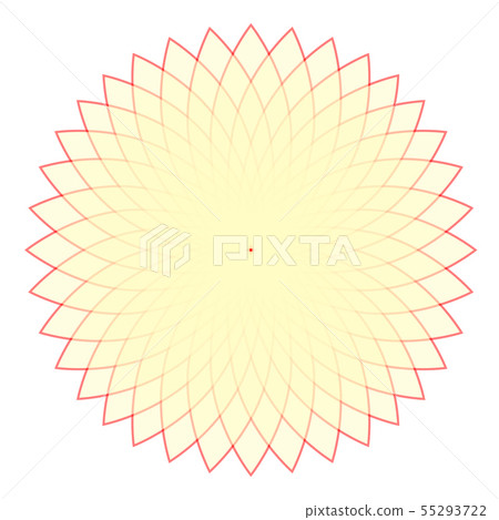 Light yellow shades circle. - Stock Illustration [55293722] - PIXTA