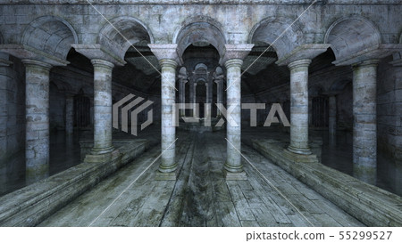 Underground labyrinth - Stock Illustration [55299527] - PIXTA