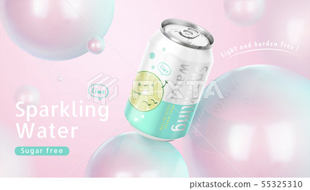 Sparkling water ads - Stock Illustration [55325310] - PIXTA