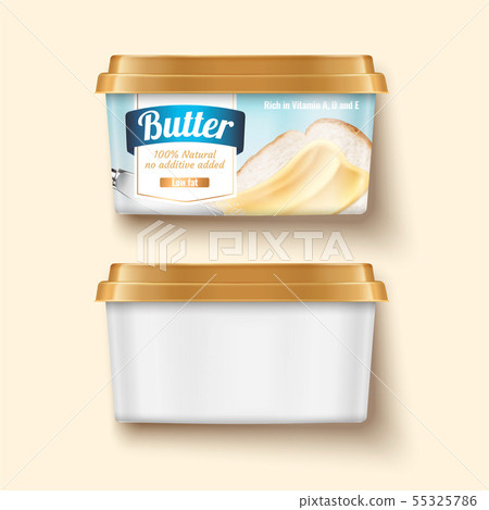 Butter spread container box-插圖素材 [55325786] - PIXTA圖庫