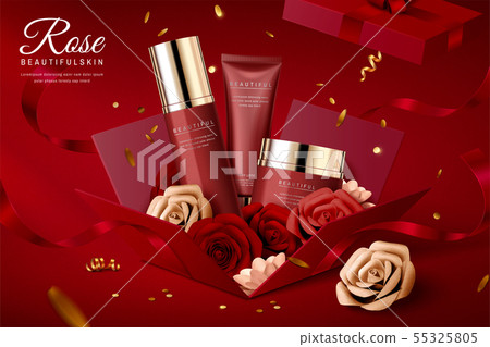 Cosmetic set ads - Stock Illustration [55325805] - PIXTA