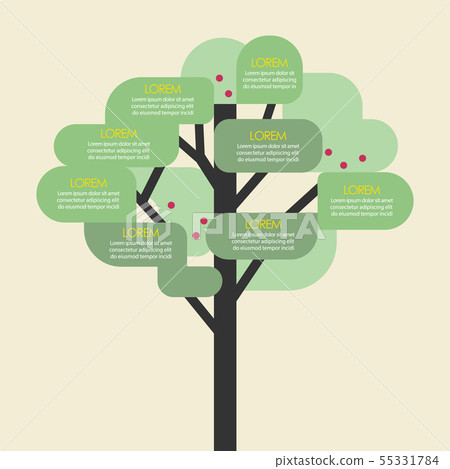 Tree infographic template - Stock Illustration [55331784] - PIXTA