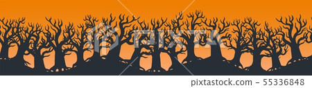 Happy Halloween footer or banner design... - Stock Illustration ...