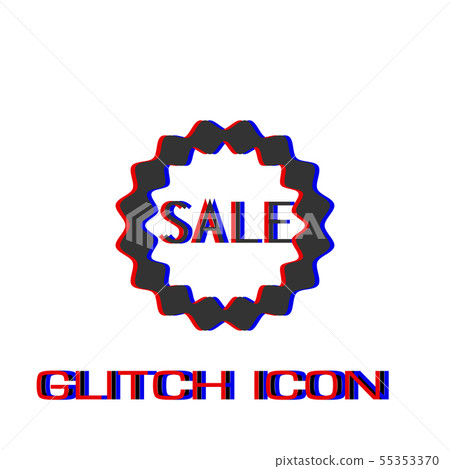 Sale badge or sticker icon flat. - Stock Illustration [55353370] - PIXTA
