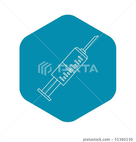 Injection symbol icon, outline style - Stock Illustration [55360130 ...