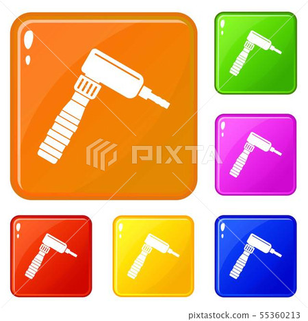 Hand draw rotary tattoo machine icons set...-插圖素材 [55360213] - PIXTA圖庫