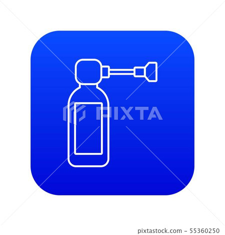 Inhaler icon blue vector - Stock Illustration [55360250] - PIXTA