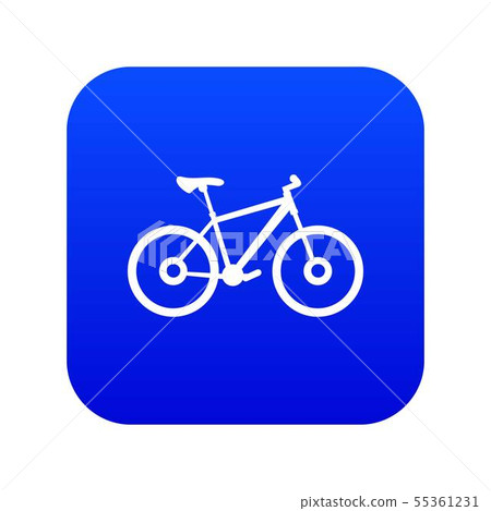 Bike icon digital blue - Stock Illustration [55361231] - PIXTA
