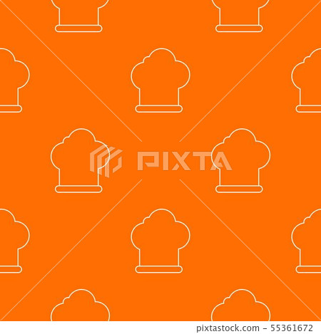Chef hat pattern vector orange-插圖素材 [55361672] - PIXTA圖庫