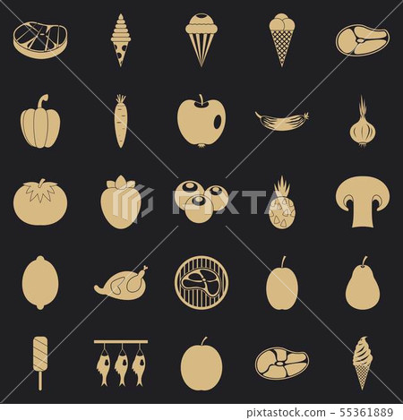 Street shop icons set, simple style - Stock Illustration [55361889] - PIXTA