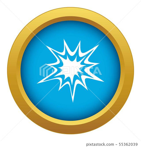 Heavy explosion icon blue vector isolated - Stock Illustration ...