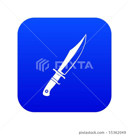 Dagger icon digital blue - Stock Illustration [55362049] - PIXTA
