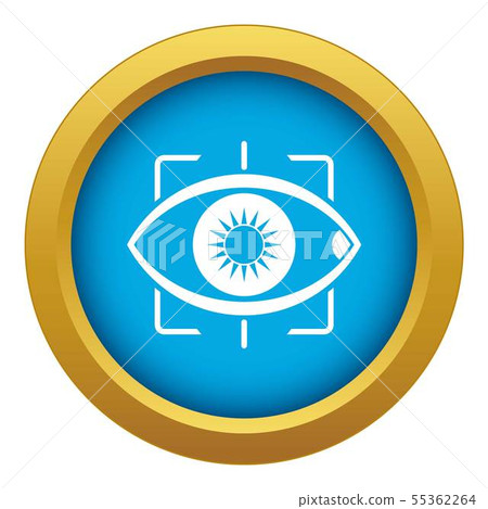 Eye icon blue vector isolated - Stock Illustration [55362264] - PIXTA