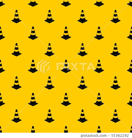 Traffic cone pattern vector - Stock Illustration [55362292] - PIXTA