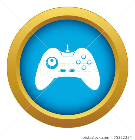 One joystick icon blue vector isolated - Stock Illustration [55362334 ...