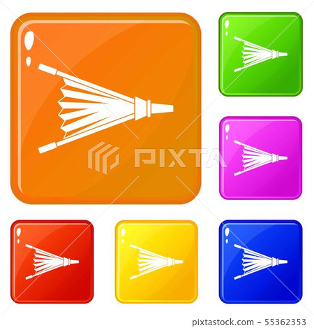 Fire bellows icons set vector color - Stock Illustration [55362353] - PIXTA
