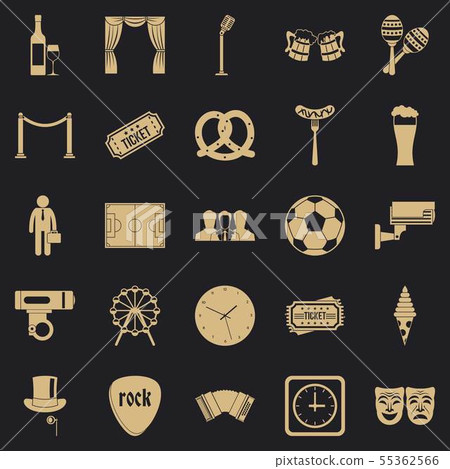 Occasion icons set, simple style - Stock Illustration [55362566] - PIXTA