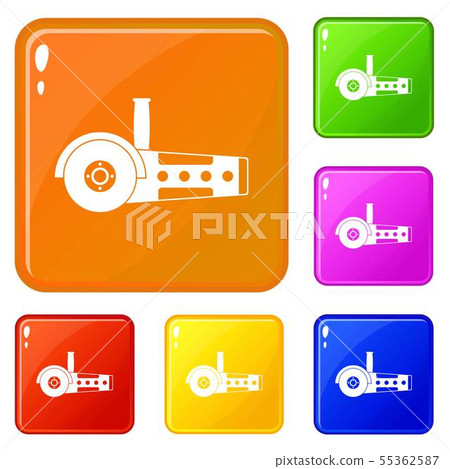 Circular saw icons set vector color - Stock Illustration [55362587] - PIXTA