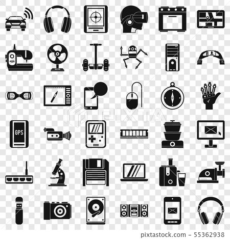 Good device icons set, simple style - Stock Illustration [55362938] - PIXTA