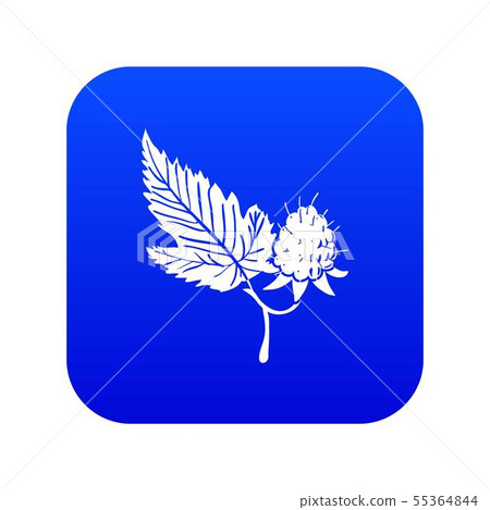 Raspberry icon blue vector - Stock Illustration [55364844] - PIXTA