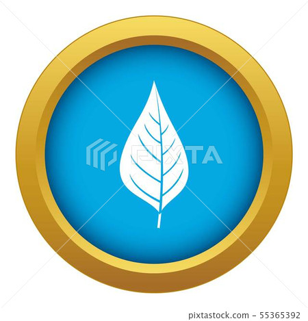 Apple tree leaf icon blue vector isolated - Stock Illustration ...