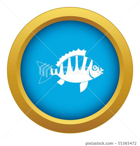 Perch icon blue vector isolated - Stock Illustration [55365472] - PIXTA
