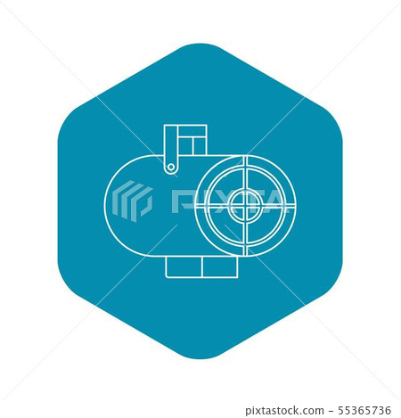 Heat gun icon, outline style - Stock Illustration [55365736] - PIXTA