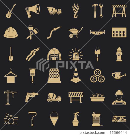 Hammer icons set, simple style - Stock Illustration [55366444] - PIXTA