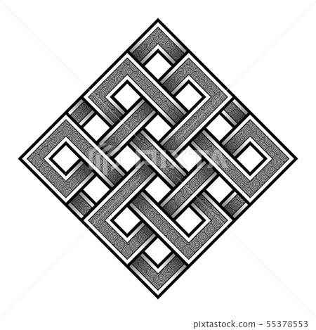 Scandinavian viking square gray wallpaper - Stock Illustration ...