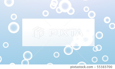 CG bubble bubble frame light blue - Stock Illustration [55383700] - PIXTA