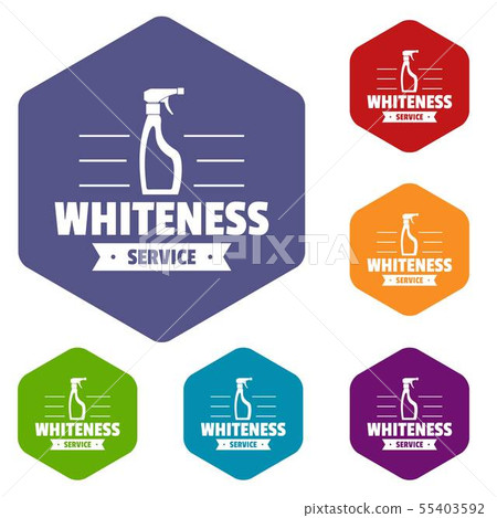 Whiteness service icons vector hexahedron-插圖素材 [55403592] - PIXTA圖庫