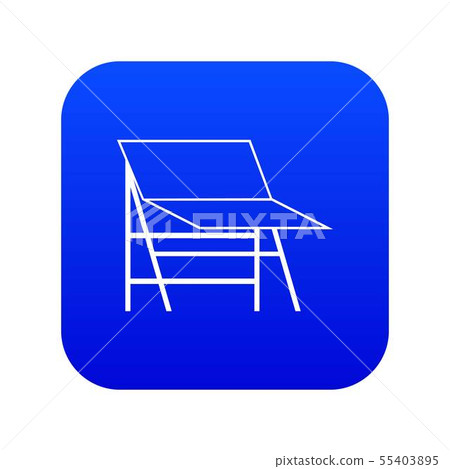 Blank portable screen icon digital blue - Stock Illustration [55403895 ...