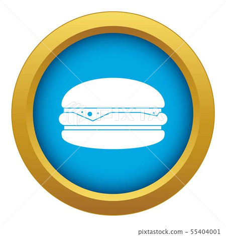 Burger icon blue vector isolated - Stock Illustration [55404001] - PIXTA