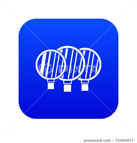 Camera lenses icon digital blue - Stock Illustration [55404057] - PIXTA