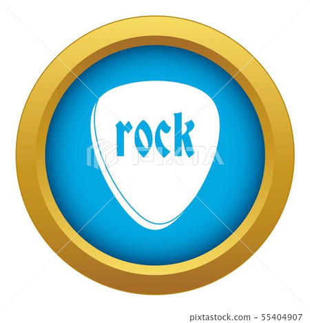 Rock stone icon blue vector isolated - Stock Illustration [55404907 ...