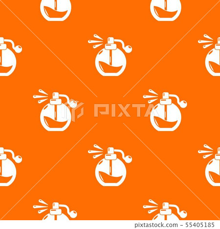 Perfume bottle spray pattern vector orange - Stock Illustration ...
